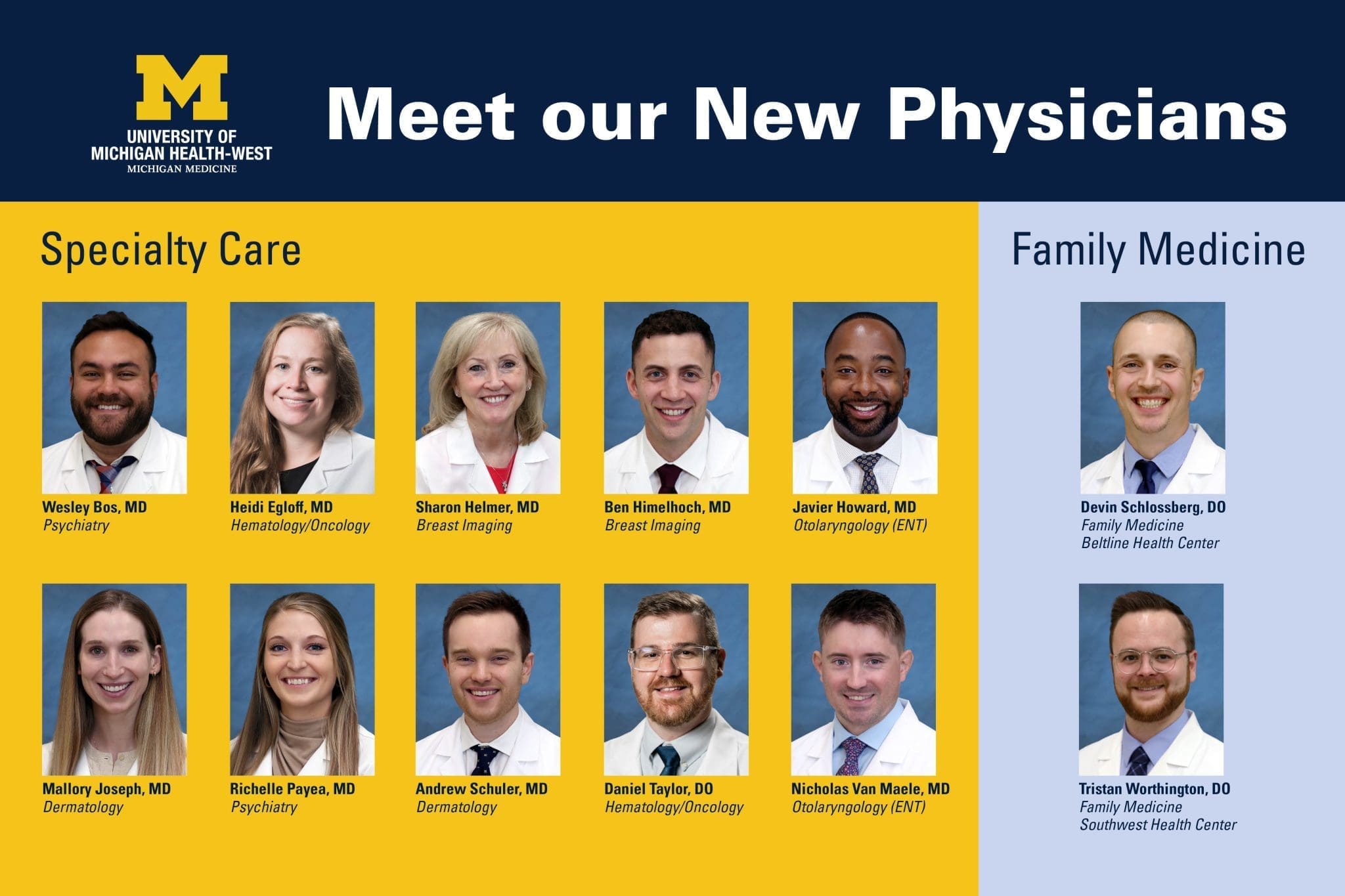 UM Health-West welcomes 12 new physicians in dermatology, mammography ...